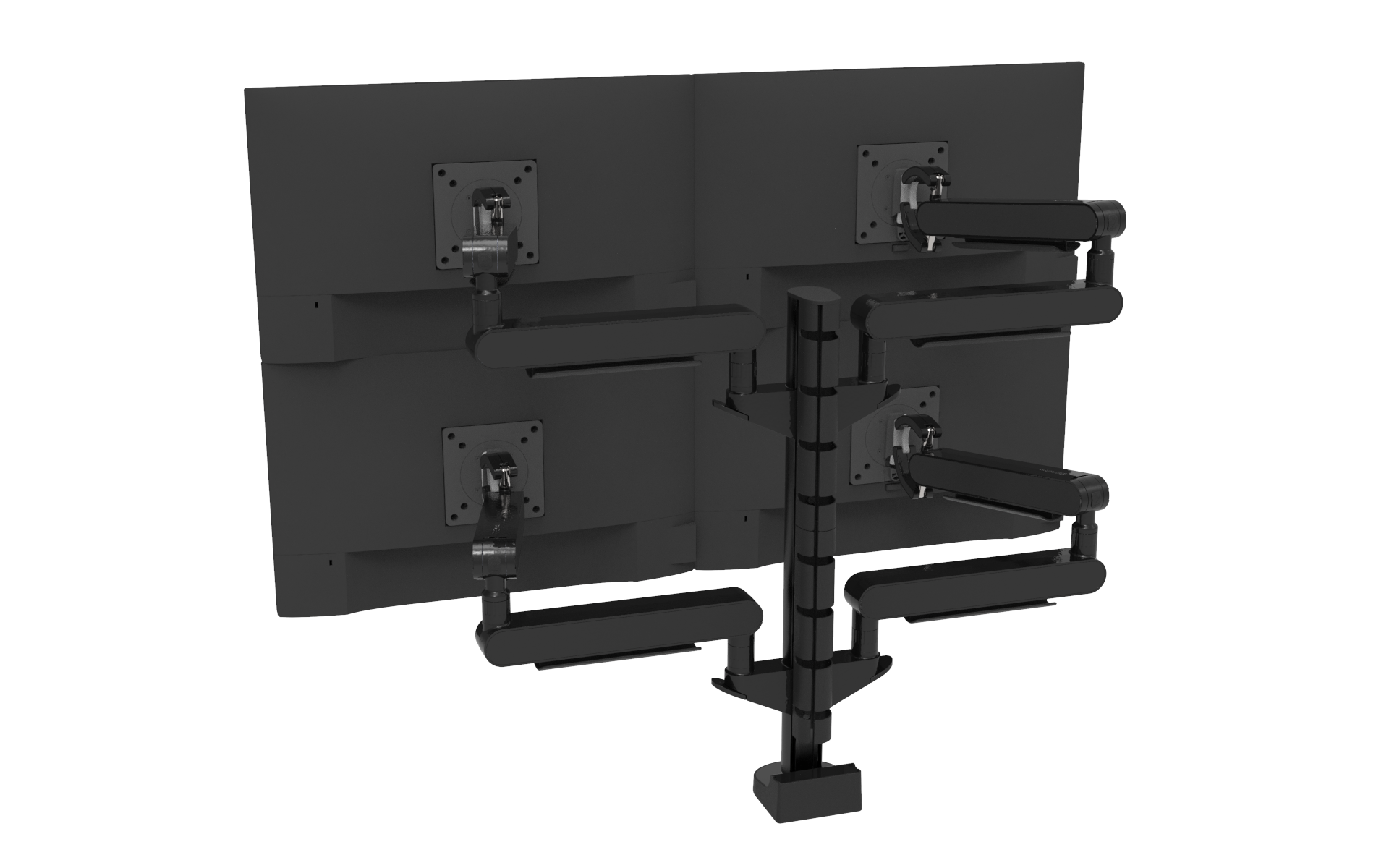 Zgonic ZP4 Four Monitor Arm Post System – ergoCentric Store US